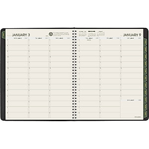 AT-A-GLANCE 2022 Weekly & Monthly Appointment Book & Planner by AT-A-GLANCE, 8-1/4" x 11", Large, Recycled, Black (70950G05)