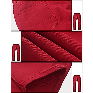 Match Men's Casual Straight Pants#8140 (4XL/40,8140 Red)