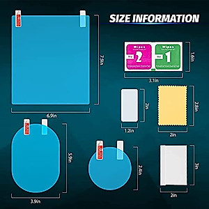 GSZTTKX 14PCS Car Rearview Mirror Film Waterproof Rainproof High-definition Transparent Nano-coated Protective Sticker,suitable for Rearview Mirrors Car Windows Car Trucks SUVs Safe Driving