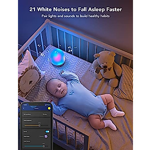 Govee RGBIC Easter Night Light, Sound Machine, Bluetooth Speaker in One, 60+ Music, Game & Sence Modes, Portable Table Lamp with Charging Base, White Noise Machine, Sleep Trainer for Gentle Wake Up