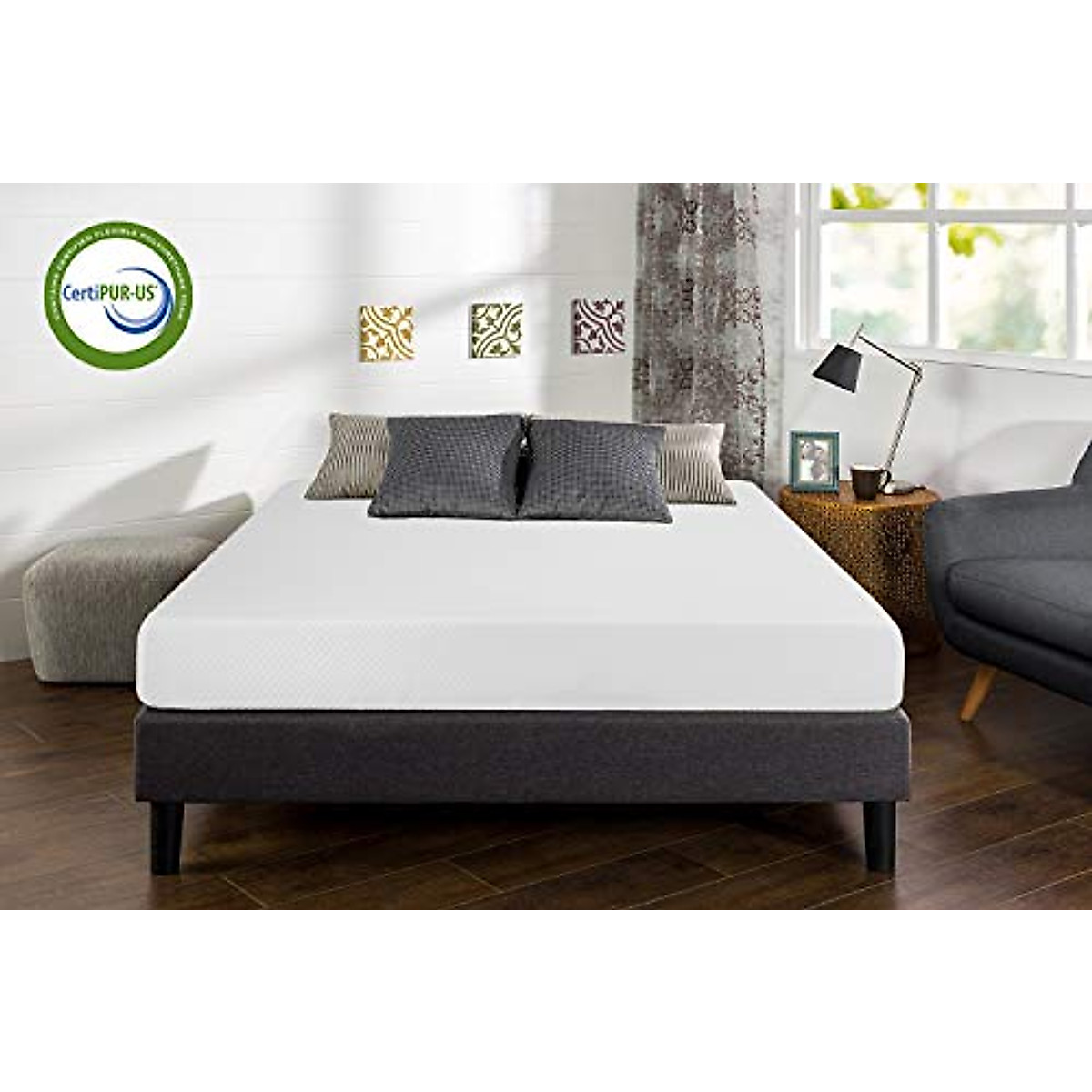 BLKMTY Mattress Full 73.5" x 53" x 8" Bed Mattress Gel Full Mattress Gel Memory Foam Mattress Full Size for Cool Sleep Pressure Relief Medium Firm Mattress CertiPUR-US Certified/Bed-in-a-Box