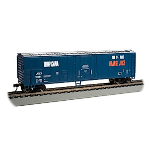 Bachmann Trains - 50’ Steel Reefer - Tropicana #13088 (Blue & Silver) - HO Scale