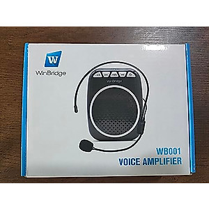WinBridge WB001 Portable Voice Amplifier with Headset Microphone Personal Speaker Mic Rechargeable Ultralight for Teachers, Elderly, Tour Guides, Coaches, Presentations, Teacher
