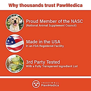 PawMedica Omega 3 for Dogs, Dog Skin and Coat Supplement for Dogs with Fish Oil Dogs Love, Dog Omega 3 Helps with Dog Dry Skin, Dog Omega 3 6 9 Vitamin for Dogs, Omega 3 Dog Chews for Dog Allergies