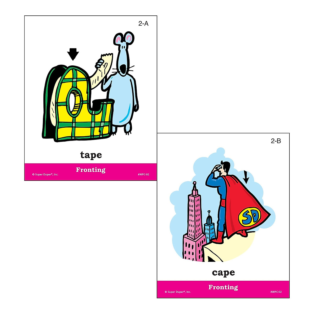 Super Duper Publications | Webber® Illustrated Phonology Fronting Minimal Pair Card Deck | Educational Learning Resource for Children