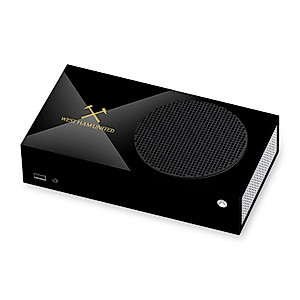 Head Case Designs Officially Licensed West Ham United FC Black & Gold Art Vinyl Sticker Gaming Skin Decal Cover Compatible with Xbox Series S Console
