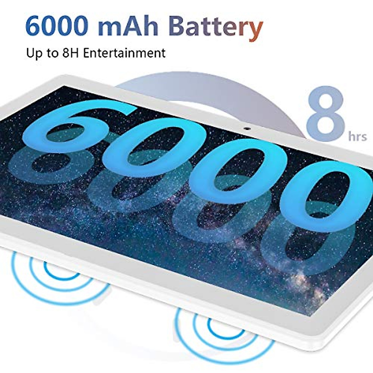 ZONKO Tablet 10.1 inch Android Tablet with 2GB+32GB, 3G Phone Tablets & Dual Sim Card & 2MP+ 5MP Dual Camera, Quad Core Processor, 1280x800 IPS HD Display,GPS, FM (Silver)