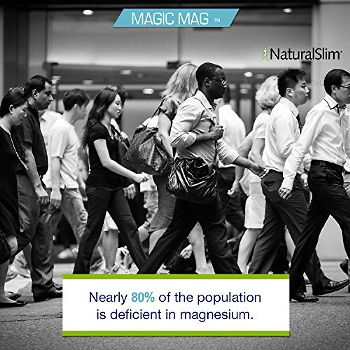 NaturalSlim Magicmag Pure Magnesium Citrate Powder – Stress, Constipation, Muscle, Heart Health, and Sleep Support | Natural Strawberry & Lime Flavored Magnesium Supplement - 8oz Drink Mix (Solo)