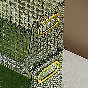 Makeup Organizer 2 pack,12.6-Inches long,6-inches Tall,Stackable Bathroom Organizer,Skin Care Organizer,Waterproof and Dustproof Makeup Holder,Ideal for Vanity,Bathroom and Kitchen…