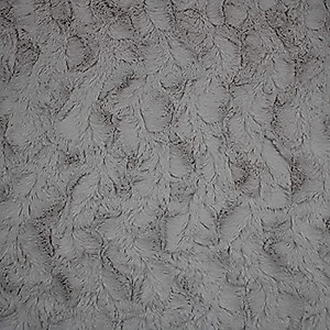 Texco Inc Short Pile 1/2 Inch Mongolian Faux Fur Fabric, Oatmeal 1 Yard