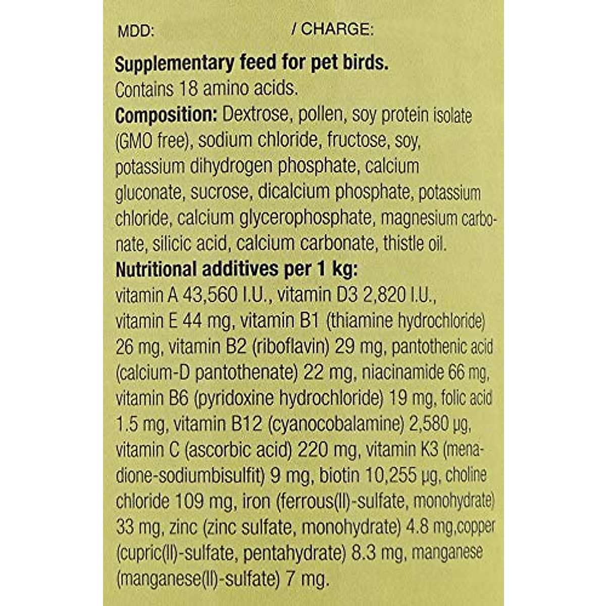 Nekton Tonic-F for Fruit-Eating Birds 100gm (3.5oz)