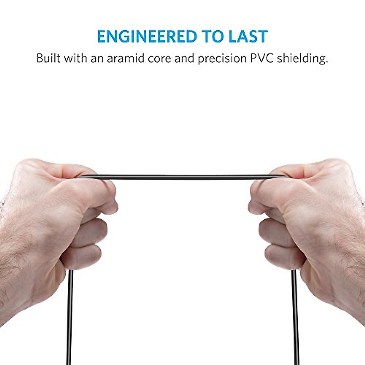 Anker USB C Cable, PowerLine USB 3.0 to USB C Charger Cable (3ft) with 56k Ohm Pull-up Resistor for Samsung Galaxy Note 8, S8, S8+, S9, Oculus Quest, Sony XZ, LG V20 G5 G6, HTC 10 (Black)