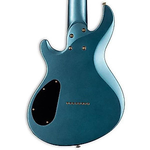 ESP 8 String LTD JR-208 Javier Reyes Signature Series Electric Guitar, Pelham Blue, Right, (LJR208PB)