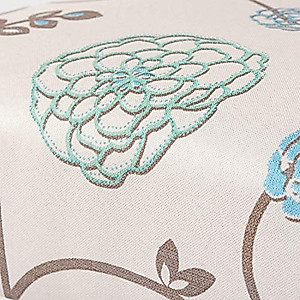 LZ LEISURE ZONE Urban Stylish Fabric Accent Dining Chairs Sofa Side Chairs Upholstered Armchair with Wood Legs Home Furniture (Floral)