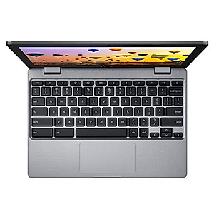 ASUS Chromebook C223 11.6" HD Chromebook Laptop, Intel Dual-Core Celeron N3350 Processor (up to 2.4GHz), 4GB RAM, 32GB eMMC Storage, Premium Design, Grey, C223NA-DH02