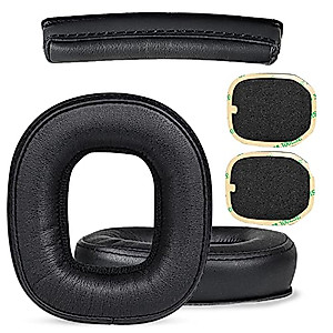 JULONGCR A50 Ear Pads Replacement Ear Cushions Cups Leather Muffs Cover Parts Accessories Compatible with Astro A50 Gen 3/A50 Gen 4 Headset. (Black)
