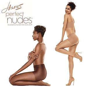 Hanes Women's Perfect Nudes Pantyhose for Flawless Finish, Control Top, Ultra, Sheer Toe, Beige, Size 3/4X (Pack of 1)