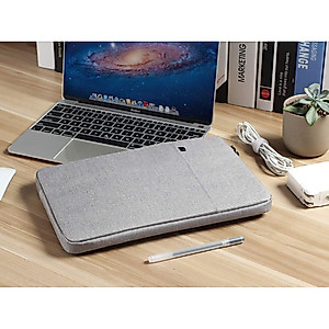 NIDOO 12" 13 inch Laptop Sleeve Case for 12.9" iPad Pro M1 M2 / 13" 13.6" MacBook Air/Surface Pro 7 8 9 X / 11.5" Lenovo Tab P11 Pro Tablet/ThinkPad Z13 / 13.4" Dell XPS 13 Plus/Galaxy Grey