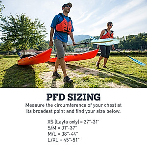 Astral Women's Layla Life Jacket PFD for Whitewater, Sea, Touring Kayaking, Stand Up Paddle Boarding, and Fishing, Glacier Blue L/XL