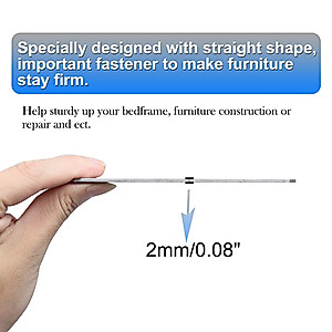 uxcell 50mm 20pcs Straight Bracket Stainless Steel Flat Brace Fastener Brackets Corner Edge Protector Support with Screws for Furniture