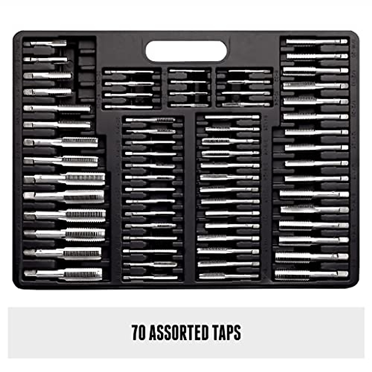 Segomo Tools 110 Piece Hardened Alloy Steel SAE Tap And Die Threading Tool Set With Storage Case | SAE Tap and Die Set | Rethreading Kit | Tap Set | Tap and Die Kit - TD110SAE