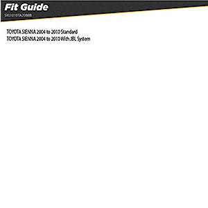 Scosche TA2088B Compatible with 2004-10 Toyota Sienna ISO Double DIN Dash Kit Black