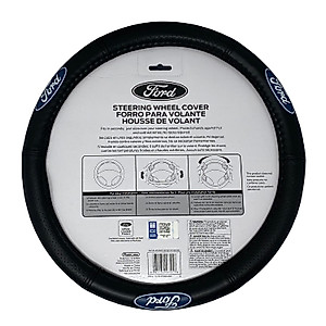 Plasticolor 006725R01 Ford Elite Premium Logo Steering Wheel Cover