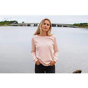 INK STITCH Women PRM2000 California Wave Crewneck Sweatshirts - Black (XL)