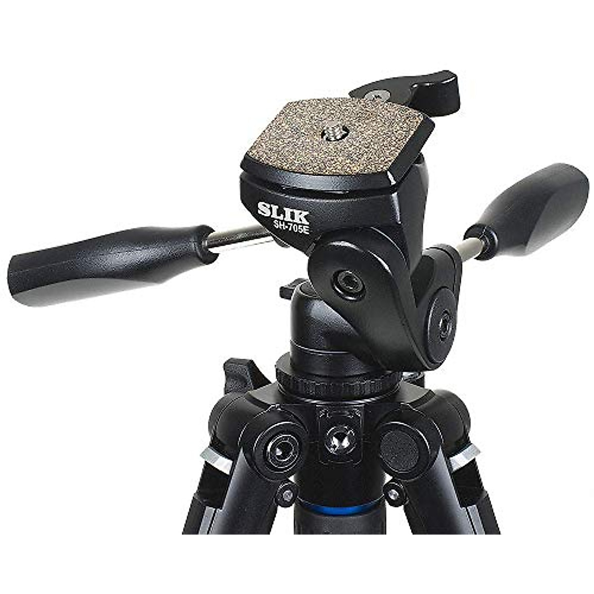 SLIK Pro AL-324DX w/SH-705E 3-Way Pan Head for Mirrorless/DSLR Sony Nikon Canon Fuji Cameras and More - Black (613-358)