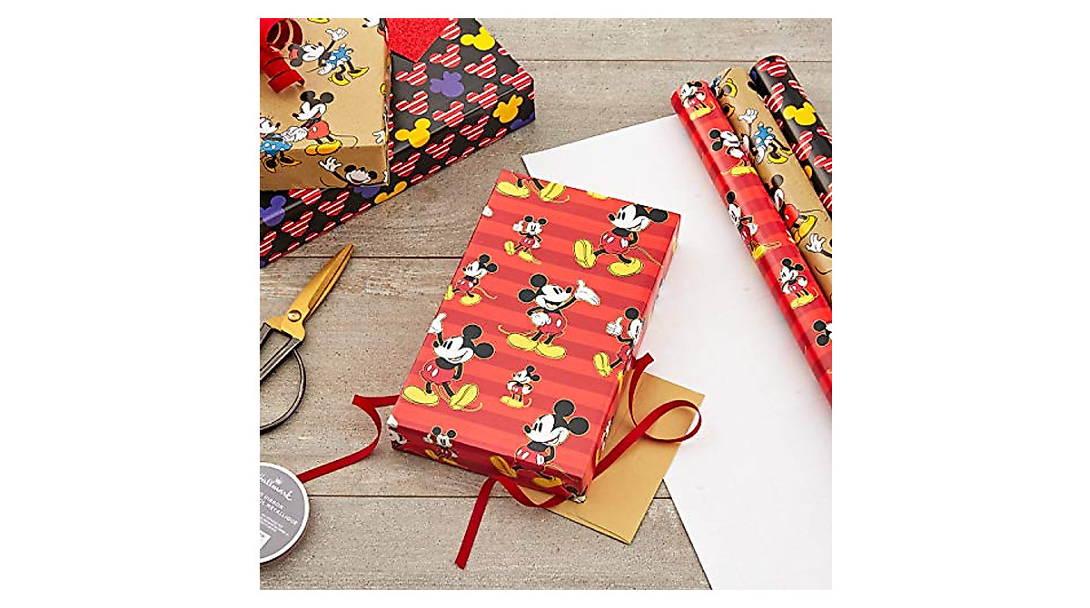 Disney Mickey Mouse Wrapping Paper 3-Pack - Perfect for Gifts ...