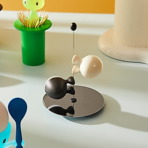 Alessi "Lilliput" Salt/Pepper, Black, White