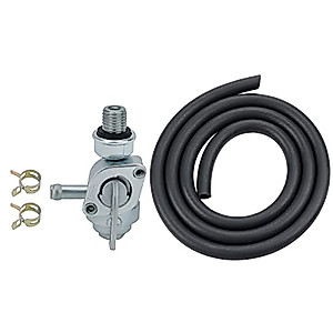 Hipa 310574GS Fuel Tank Shut Off Valve Petcock for Briggs & Stratton Troy-Bilt Portable Generator 193272GS 204743GS 189759GS 195590GS M10X1.25mm with Fuel line