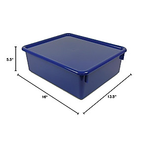 Romanoff, Blue Double Stowaway Tray with Lid