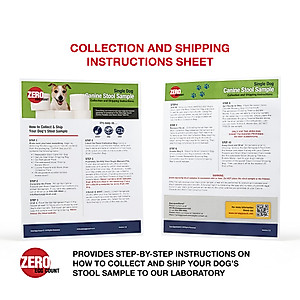 Dog Parasite Worm Mail-in Stool Test Kit and Laboratory Services for Detecting Harmful Internal Parasites and Worms in Dogs and Evaluating Your Dog's Worming/Deworming Programs.
