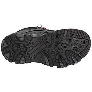 Merrell Moab 3 Mid WTRPF Hiking Shoe, Granite/Berry, 4.5 US Unisex Big Kid