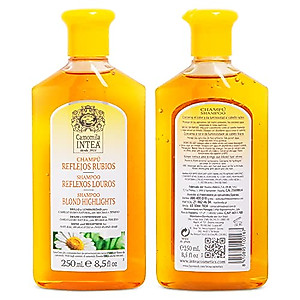 Intea Chamomile Shampoo - Premium Blonde Brightening Shampoo - Non-Ammonia, Easy Application for Natural or Dyed Hair - 8.5oz