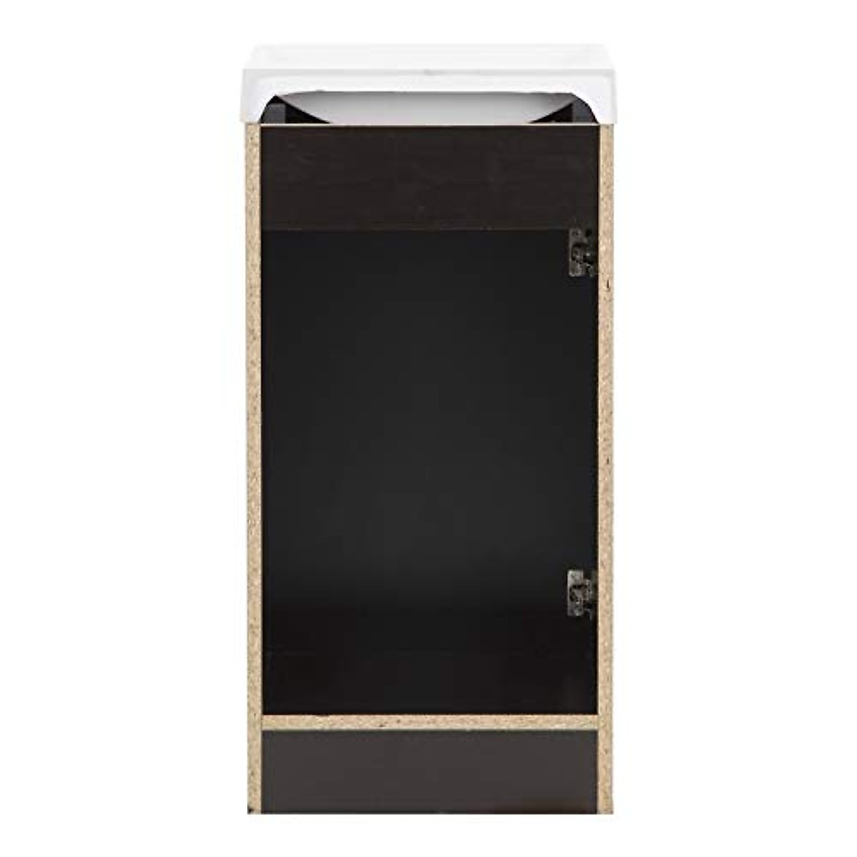 Spring Mill Cabinets Merton Bathroom Vanity with Sink, 17" W x 12.75" D x 34.63" H, Ebony Oak