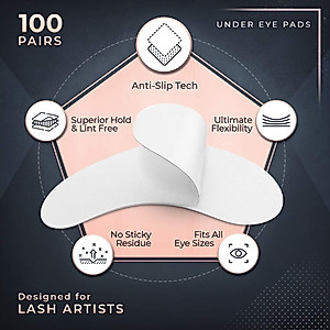 700 PCS Lash Extension Supplies Kit For Eyelash Techs | 100 Under Eye Pads | 200 Micro Brushes | 100 Disposable Mascara Wands | 200 Lip Brushes | 100 Glue Ring Holder | 2 Medical Tape | Eyelash Tools