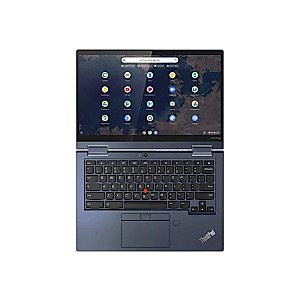 Lenovo ThinkPad C13 Yoga Gen 1 13.3" Touchscreen 2 in 1 Chromebook, AMD Ryzen 5 3500C, 8GB RAM, 128GB SSD, Abyss Blue (20UX000MUS) (Renewed)