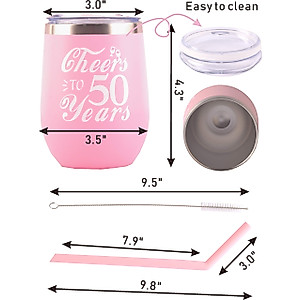 MEANT2TOBE 50th Birthday Gifts for Women,50th Birthday Decorations for Women.