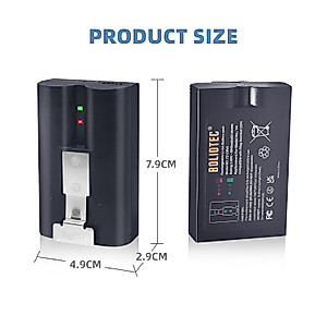 Temfanic Rechargeable Lithium-Ion Ring V4 Battery Compatible with Ring Video Doorbell 4/3/2 Stick Up Cam Battery (2nd and 3rd Gen) 3.65V 6040mAh high Capacity 1-Pack