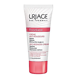 Uriage Roseliane Anti-Redness Face Cream 1.35 fl.oz. | Hydrating Moisturizer for Sensitive Skin Prone to Redness | Inhibits the Key Factors that Cause Rosacea, Soothes and Decrease Redness
