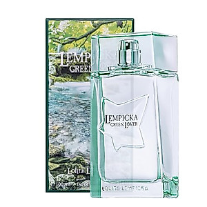 Lolita Lempicka Green Lover Eau De Toilette Spray for Men - Fresh Masculine Scent w/Notes of Gin, Juniper, & Peppermint - Ideal for Daily Wear and Special Events - 3.4 Oz