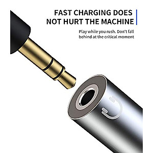 Headphone Adapter Lightning to 3.5mm AUX Audio Jack and Charger Extender Dongle Earphone Headset Splitter Compatible with iPhone 12 Mini 11 pro max xs xr x se2 7 8 Plus for Ipad Air Cable Converter