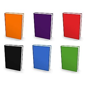 Book Sox Stretchable Book Cover: Standard Size 6 Solid Assorted Color . Fits Smaller/Thinner Hardcover Textbooks up to 8x10. Adhesive-Free, Nylon Fabric Protector. Washable and Reusable