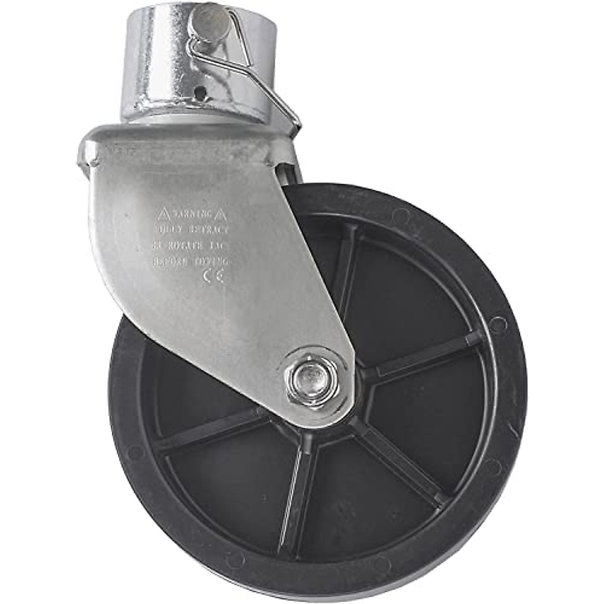 Jeremywell 6" Inch Trailer Swirl Jack Wheel Caster Replacement With Pin Boat Hitch Camper Removable 1200lbs