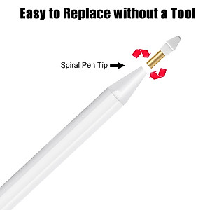 4 Packs Replacement Pen Tip for Stylus iPad Pen with Palm Rejection, Durable Pencil Nips for Precise Drawing & Writing, High Precision and Easy to Replace