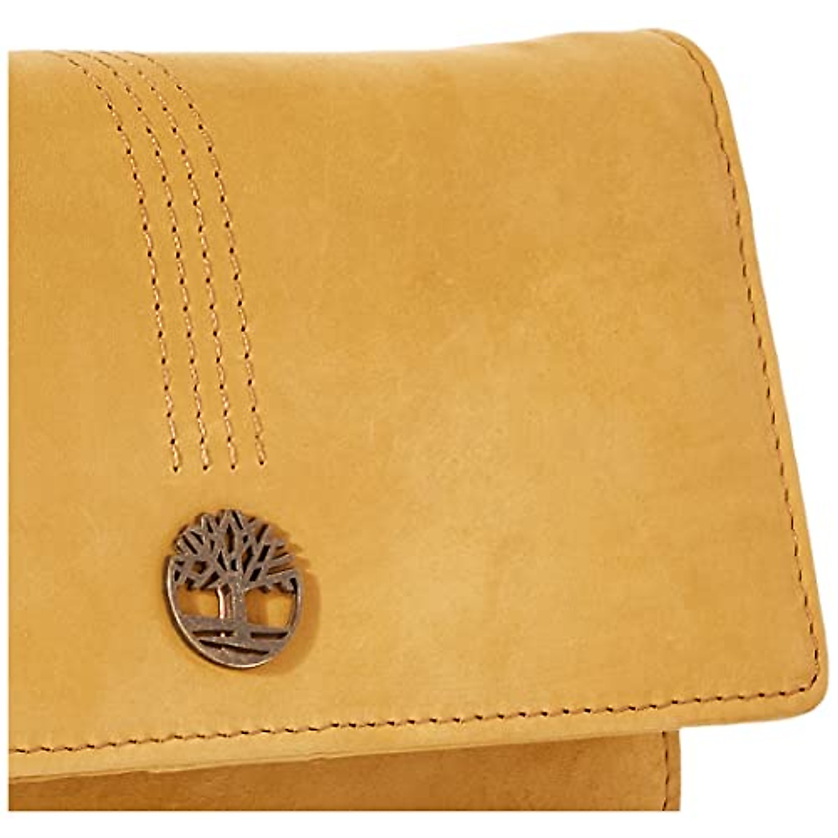 Timberland womens Wallet Purse RFID Leather Crossbody Bag, Wheat (Nubuck), One Size US
