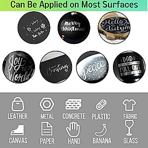 Mr. Pen- White Paint Pen, 6 Pack, Water-Based, Acrylic Paint Marker, White Paint Marker, White Pens for Art, White Markers for Black Paper, White Paint Pen Medium Tip, White Fabric Pen