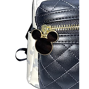 Loungefly Disney Mickey and Minnie Mouse Allover Debossed Womens Double Strap Shoulder Bag Purse